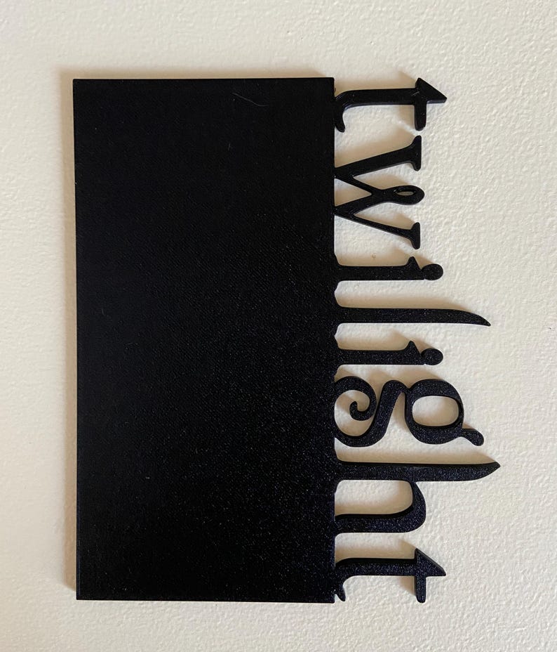 Twilight Bookcase Silhouette 3D Printed PLA - Etsy