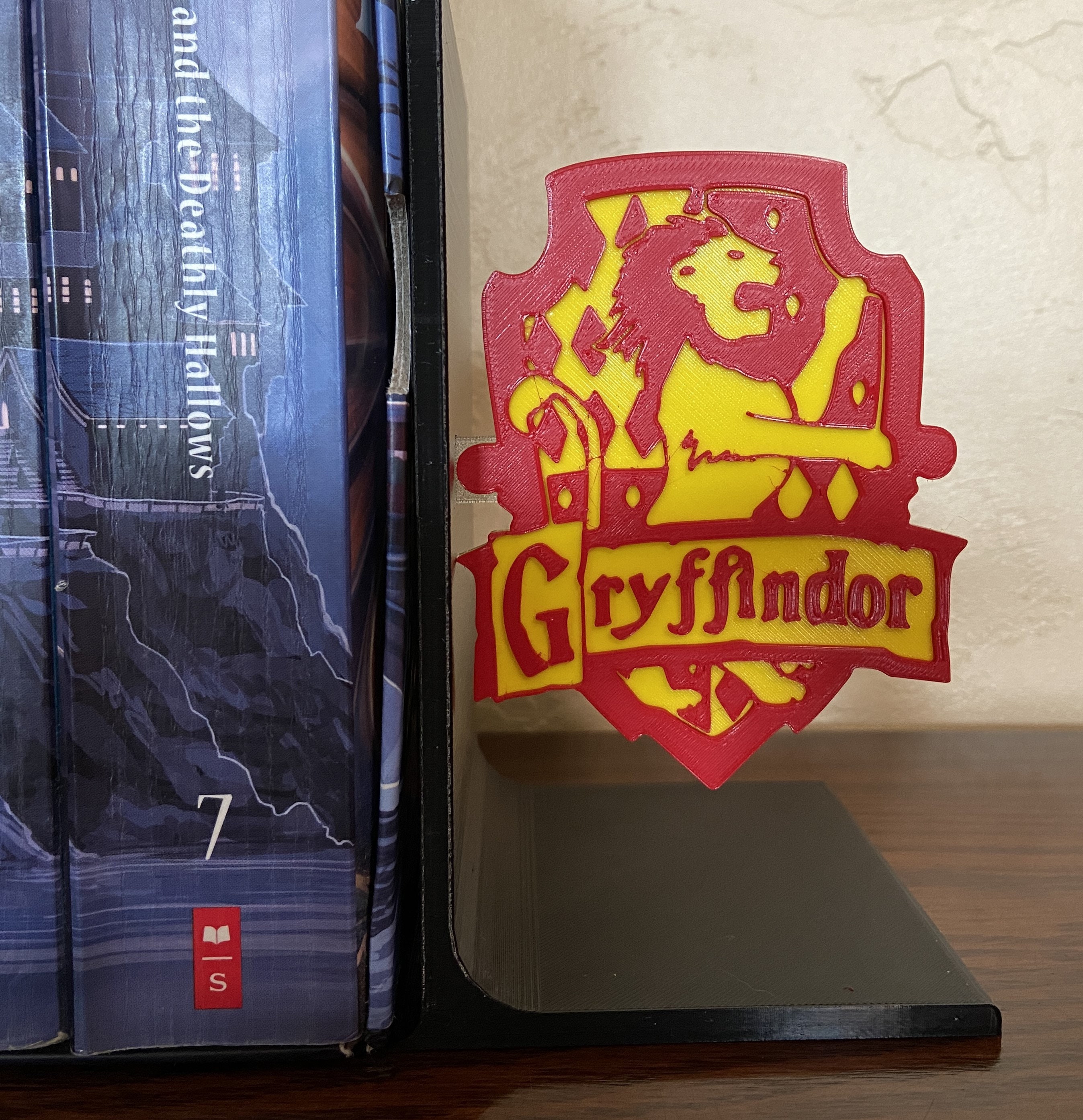 Custom Pair of Harry Potter Bookends Choose Your House 3D Printed PLA ...