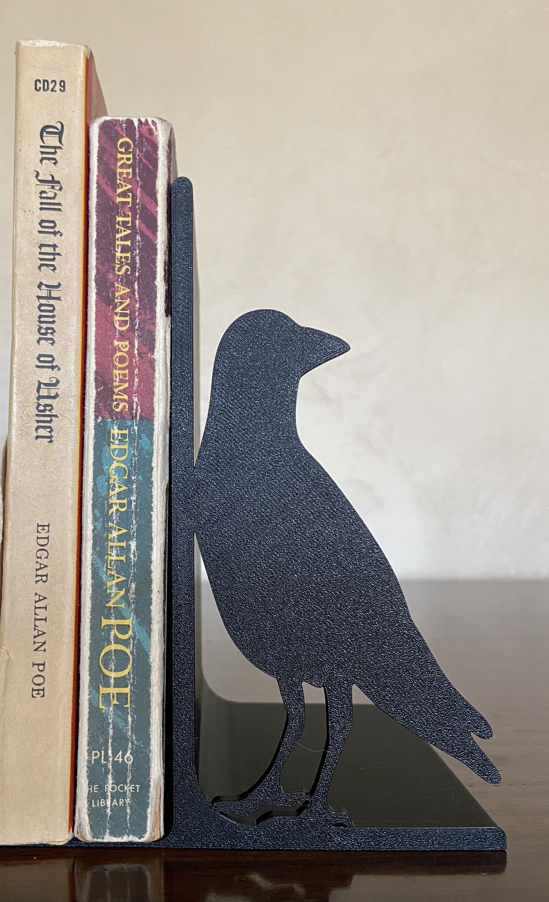 The Raven Edgar Allan Poe Bookends Right or Left or Pair 3D Printed PLA ...