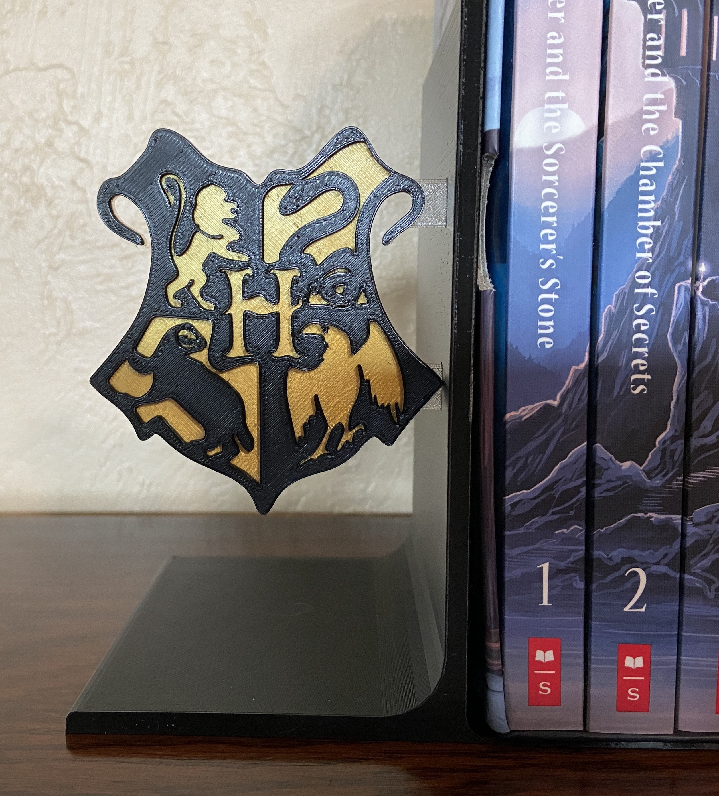 Custom Pair of Harry Potter Bookends Choose Your House 3D Printed PLA ...