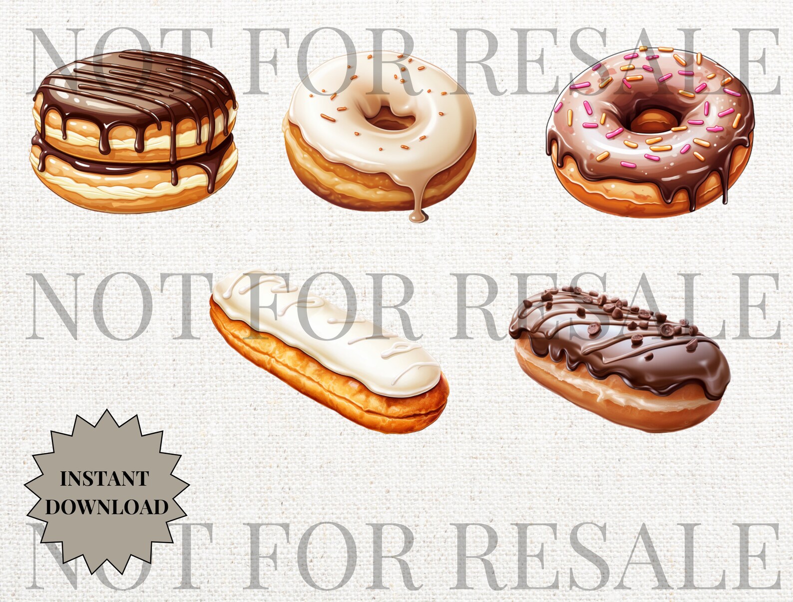 Donuts Clipart Donut Clip Art Donut Png Donut Svg - Etsy