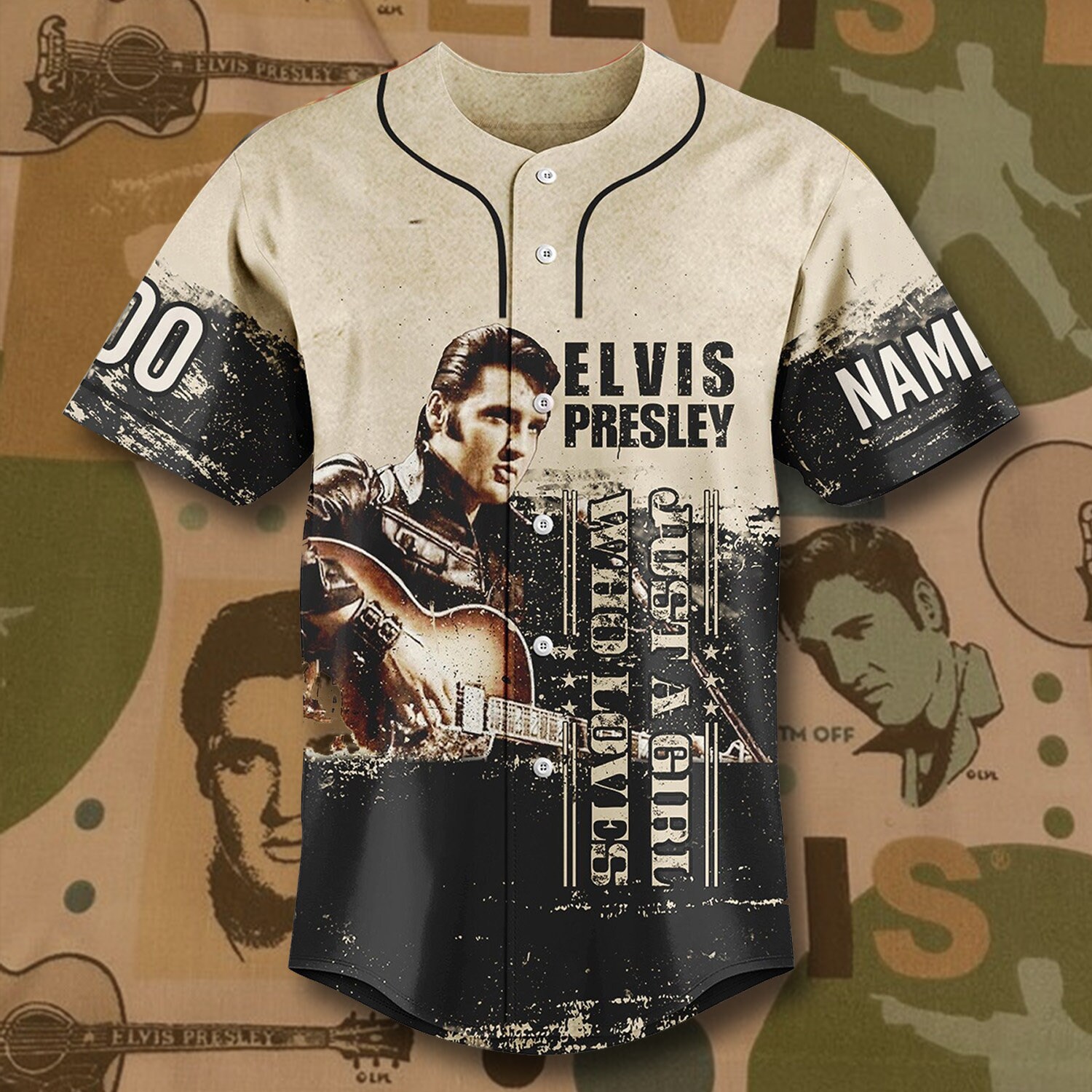 Elvis Presley Baseball Jersey, Elvis Merch sold by Bruno Augusto | SKU ...