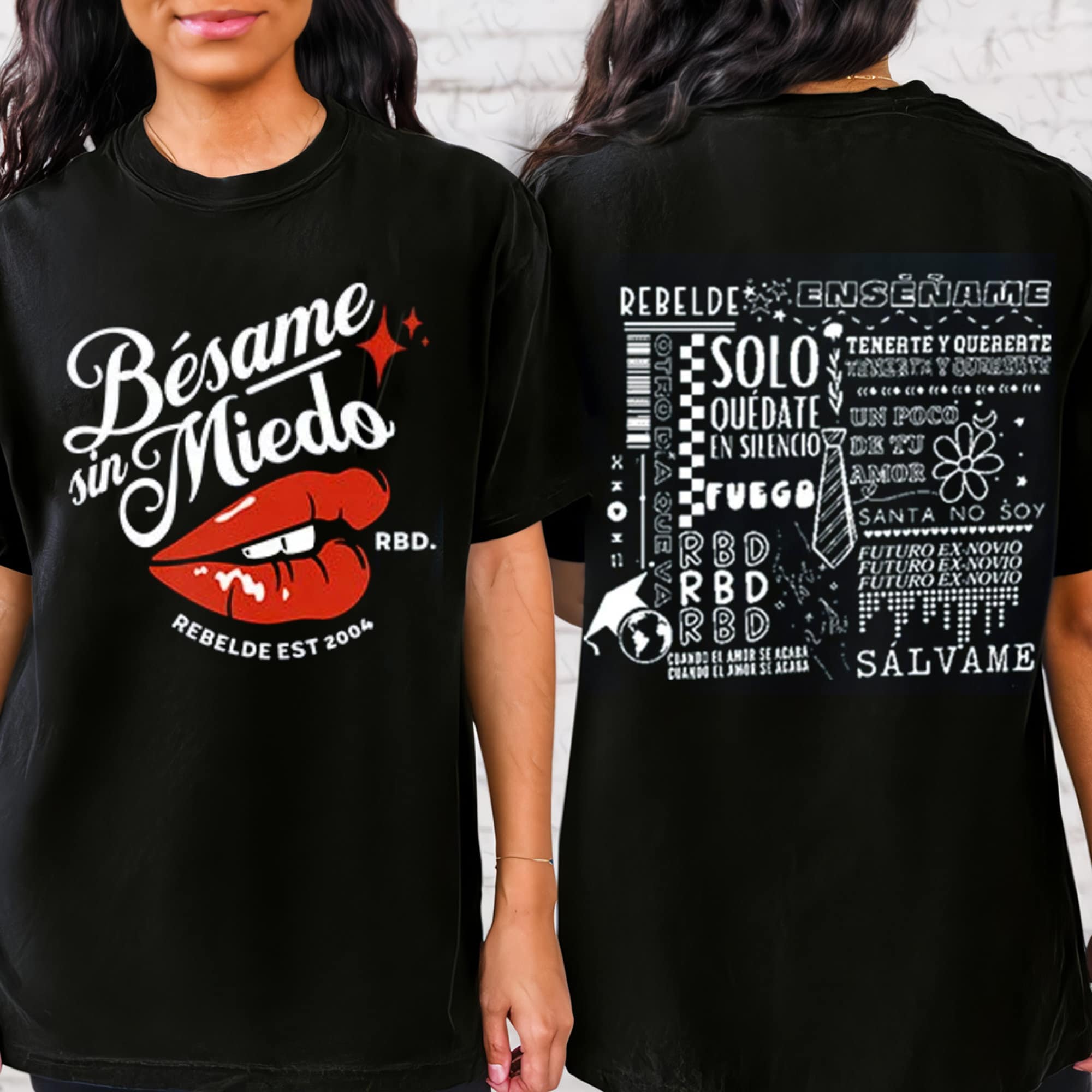 Besame Sin Miedo RBD Soy Rebelde Tour 2023 Shirt, RBD Concert Shirt ...