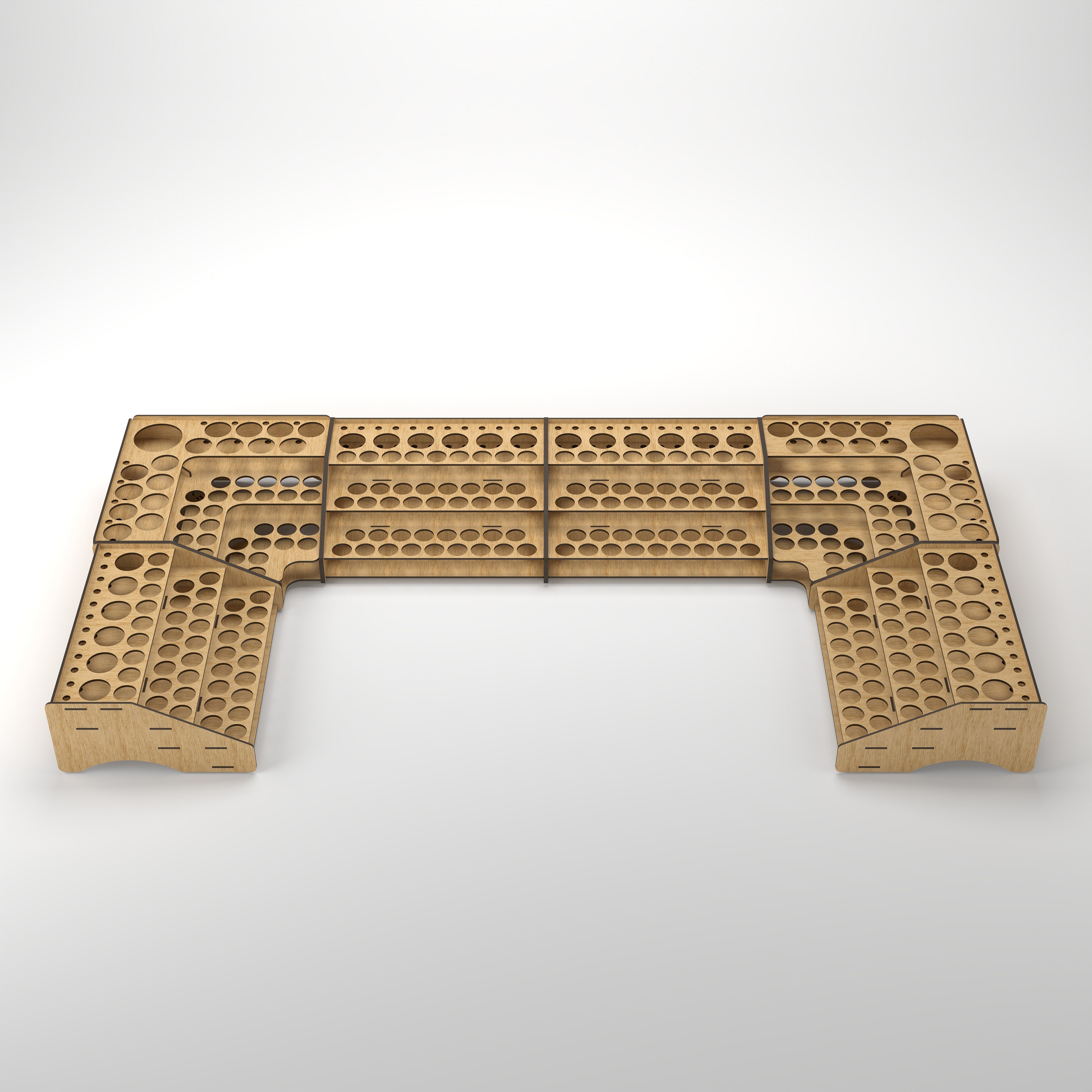 Modular Paint Workstation Bundle for Vallejo, Army Painter Colors ...