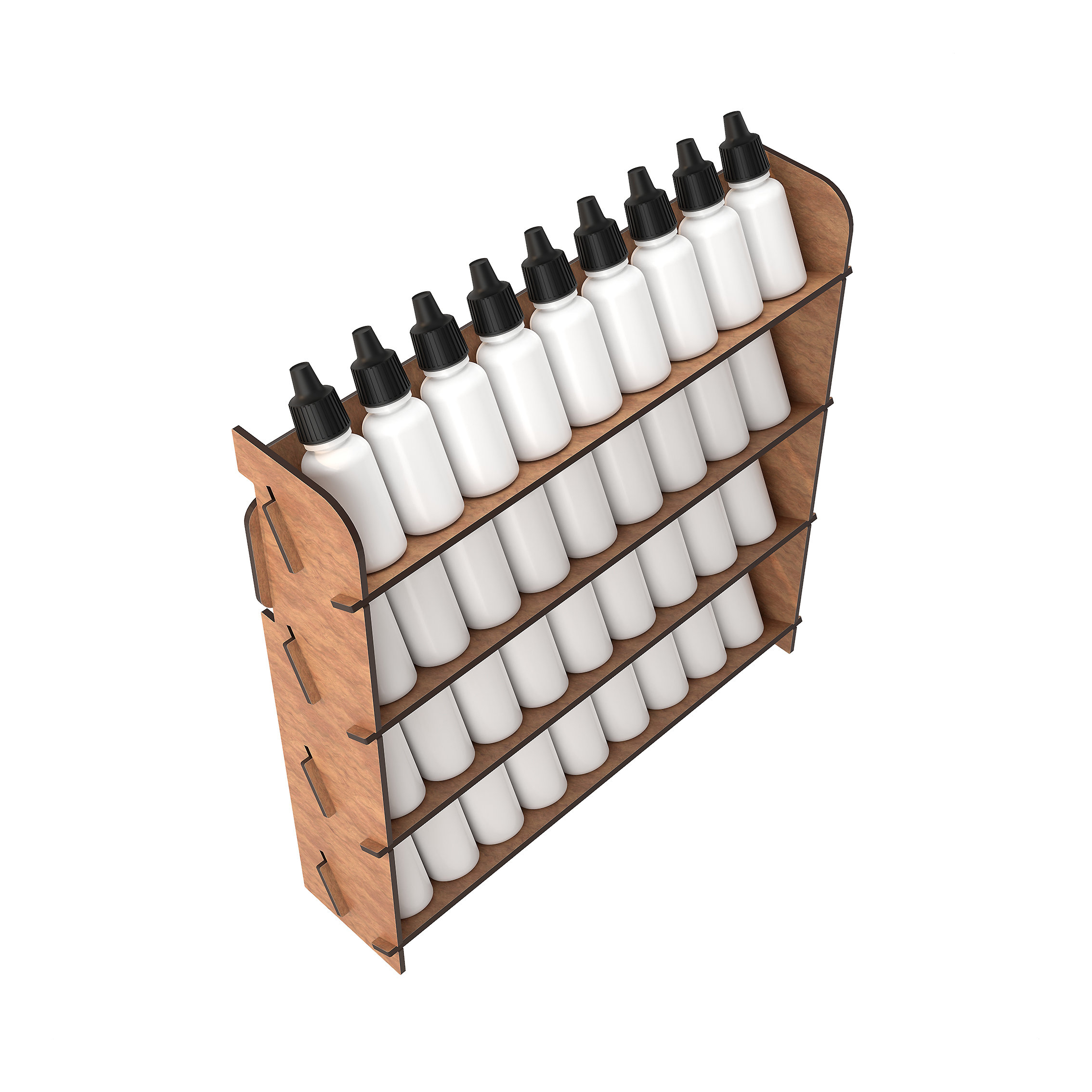 Wall Mounted Paint Rack for Model Paints - Universal Storage Organizer ...