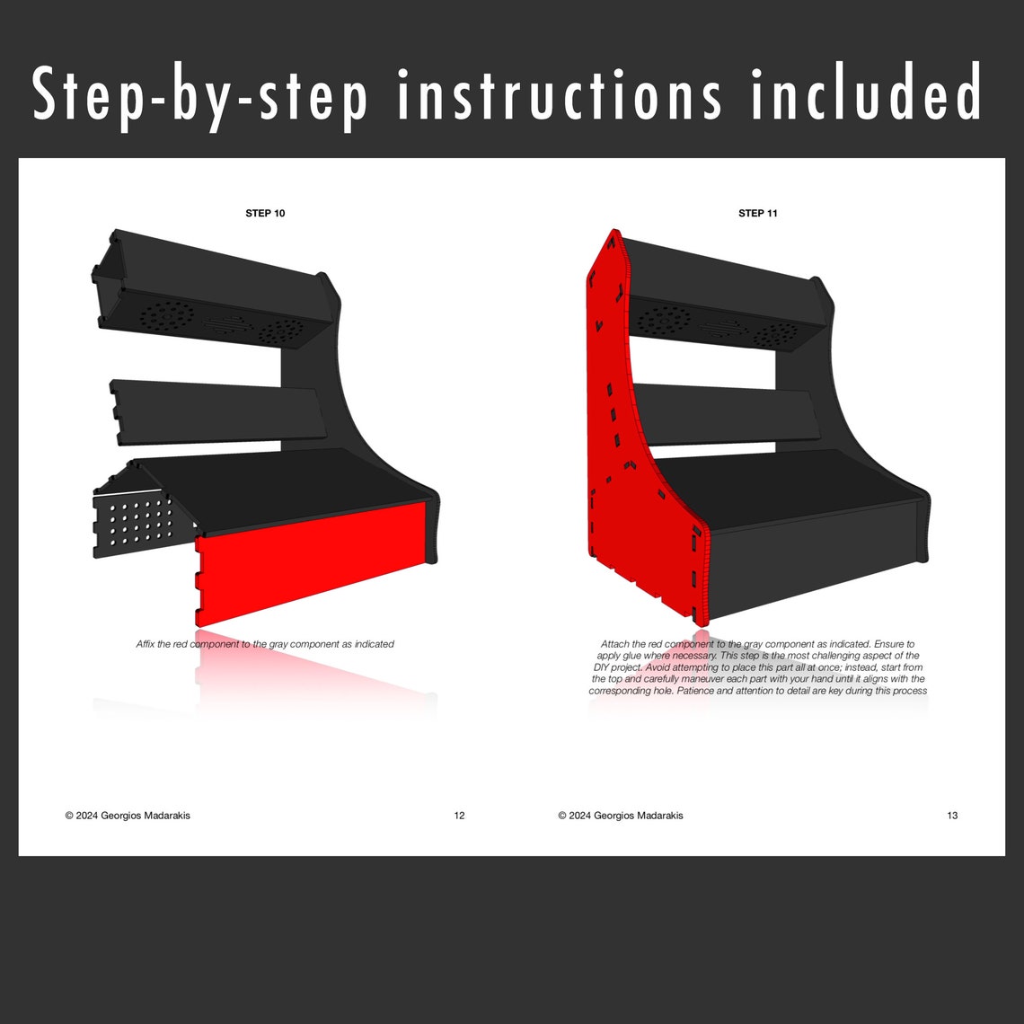 CNC Laser Cut Files Switch Arcade Cabinet, Retro Mini Bartop for Gaming ...