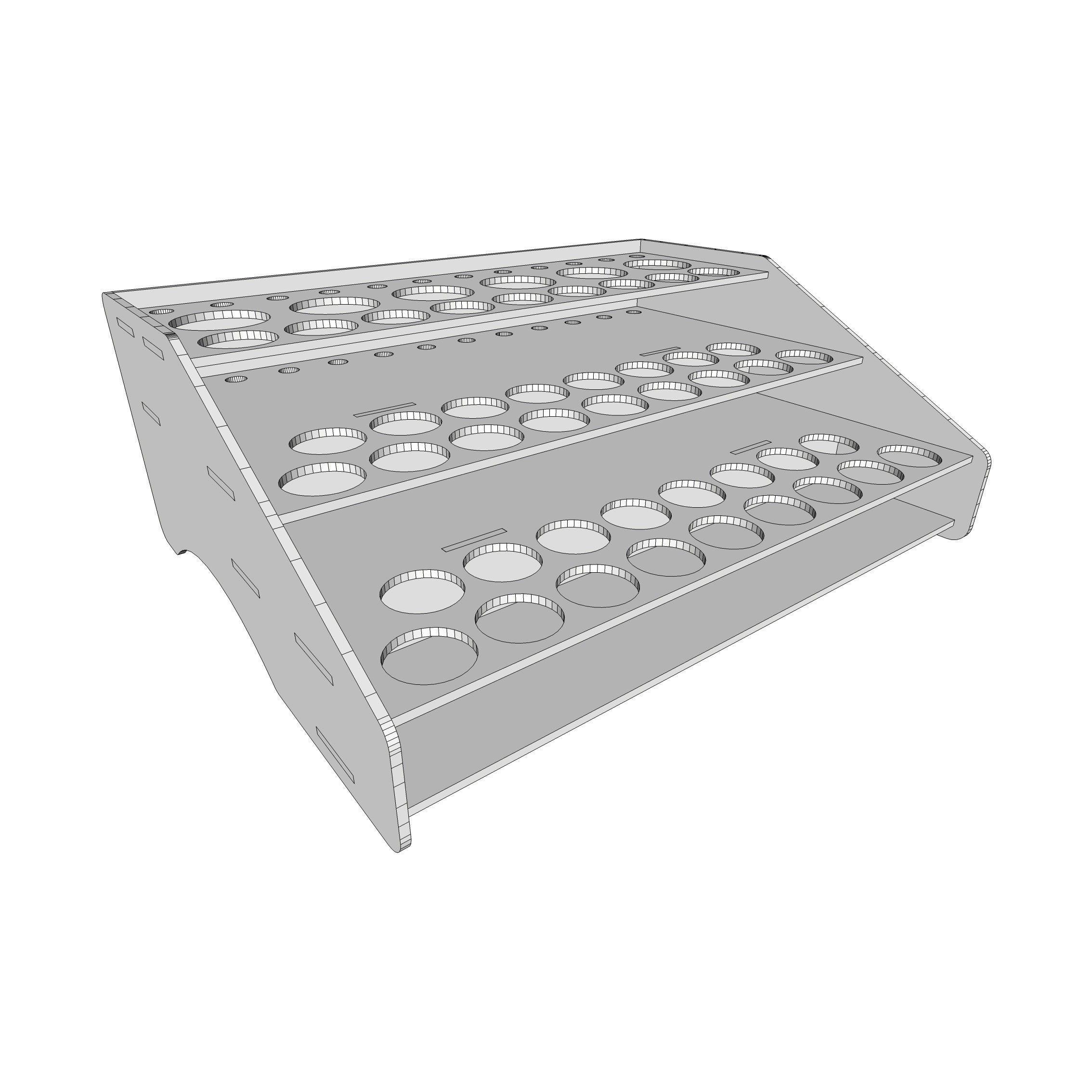 Straight Module Tabletop Paint Storage Rack for Vallejo, Army Colors ...