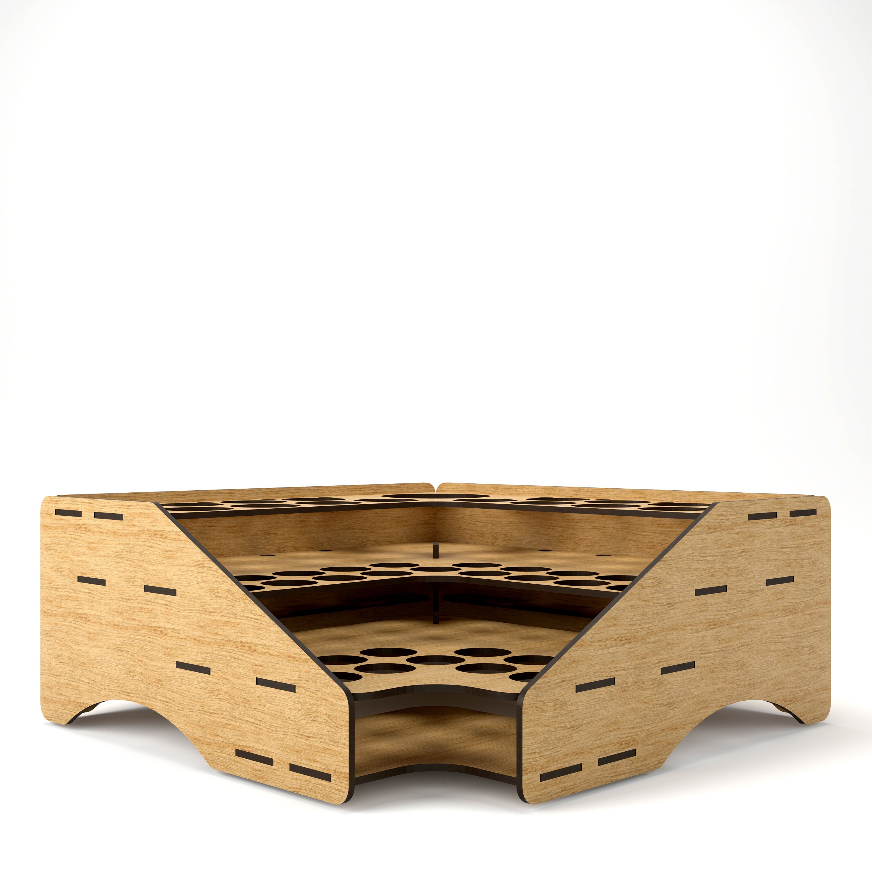 Corner Acrylic Paint Rack SVG - Vallejo, Andrea, Army Painter Bottles ...