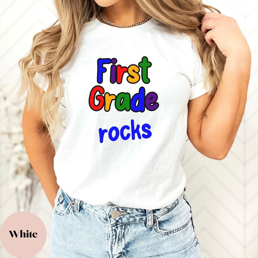 First Grade Teacher Shirt 1st Grade Teacher T-shirt First - Etsy