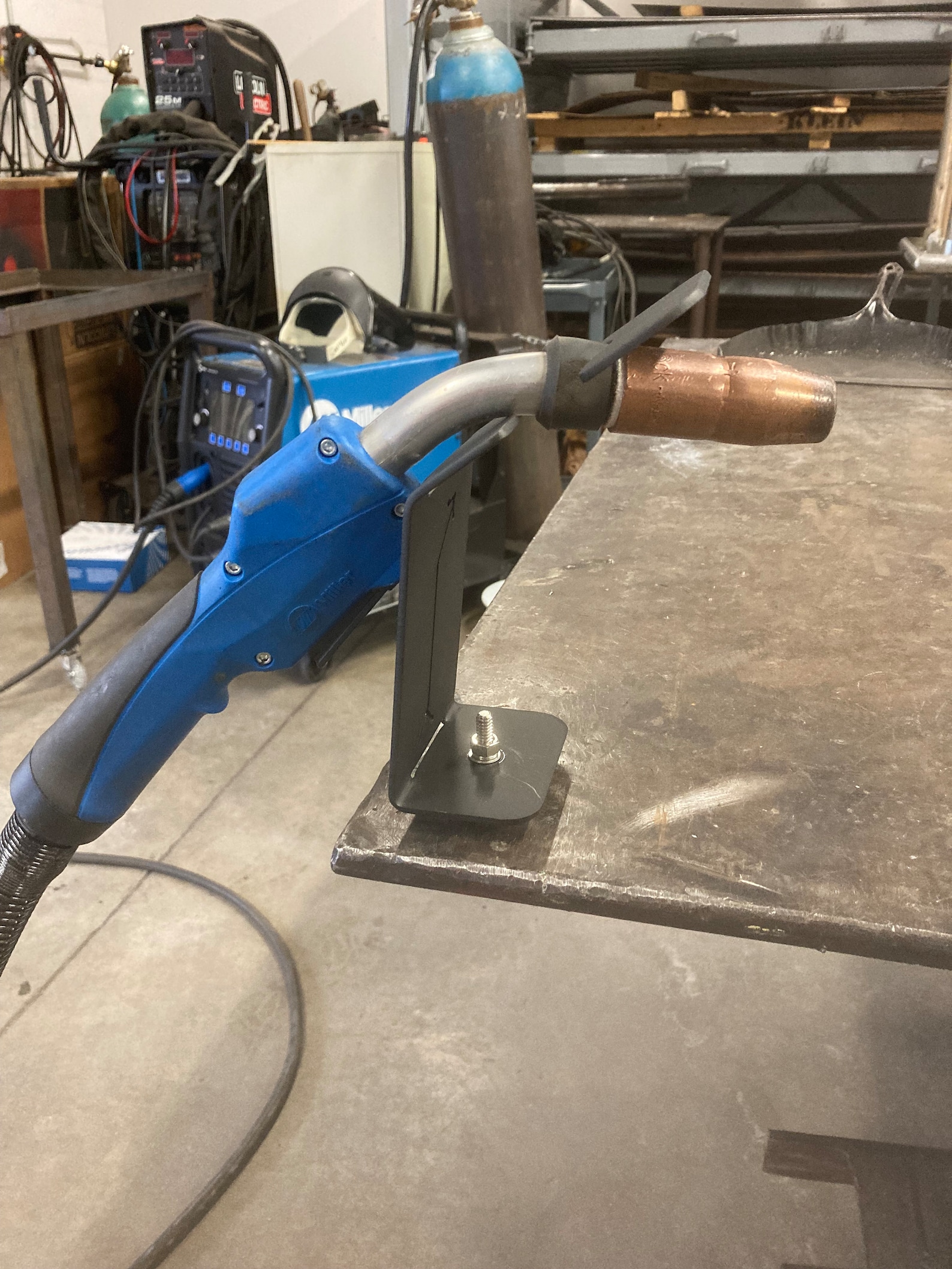 MIG Welding Gun Holder DXF File Project by Antler Anchors™ - Etsy