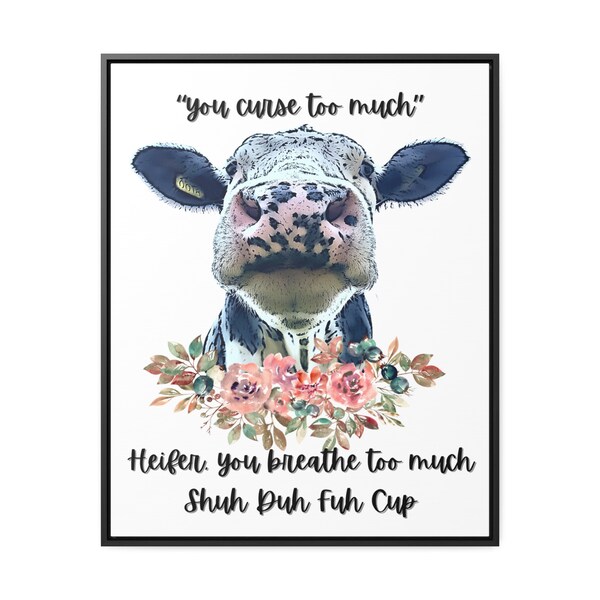 You Curse Too Much Cow - Etsy