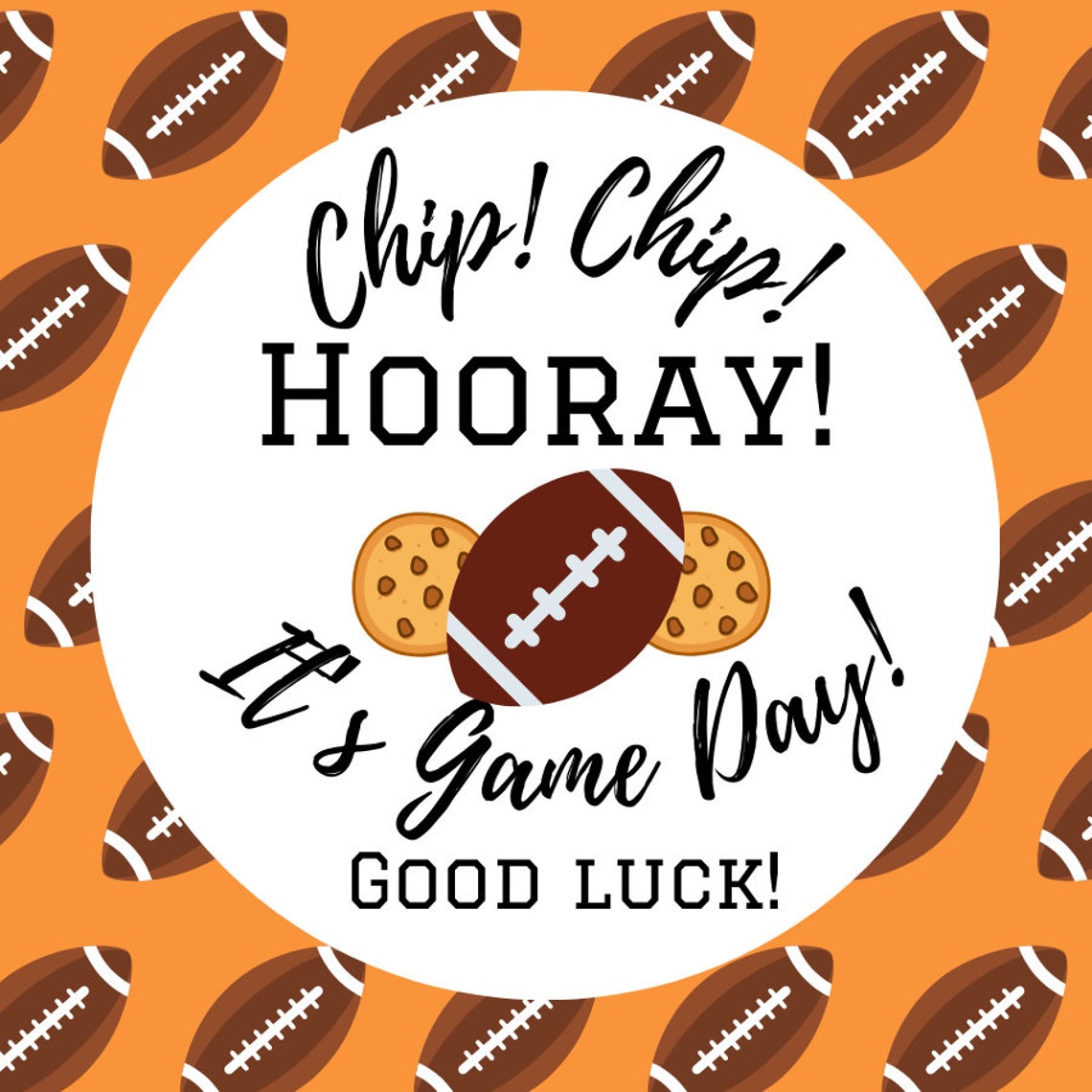 Football Game Day Tag - Etsy