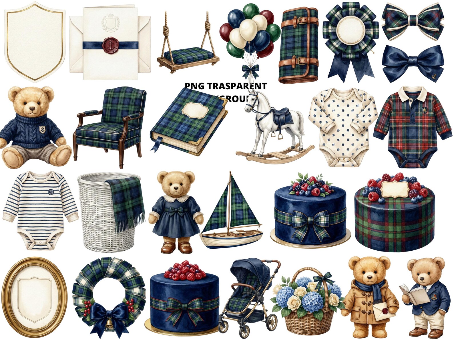 Classic Baby Clipart - Polo Bear - Posh Teddy Bear Nursery Clipart ...