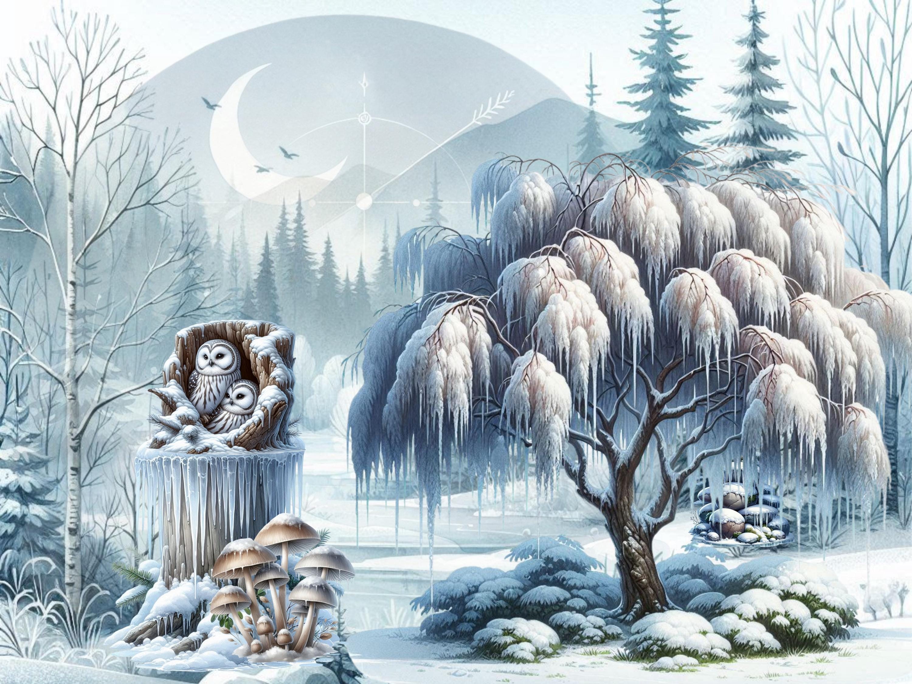 Winter Wonderland Clipart Bundle, Polar Bear, Arctic Circle Clipart ...
