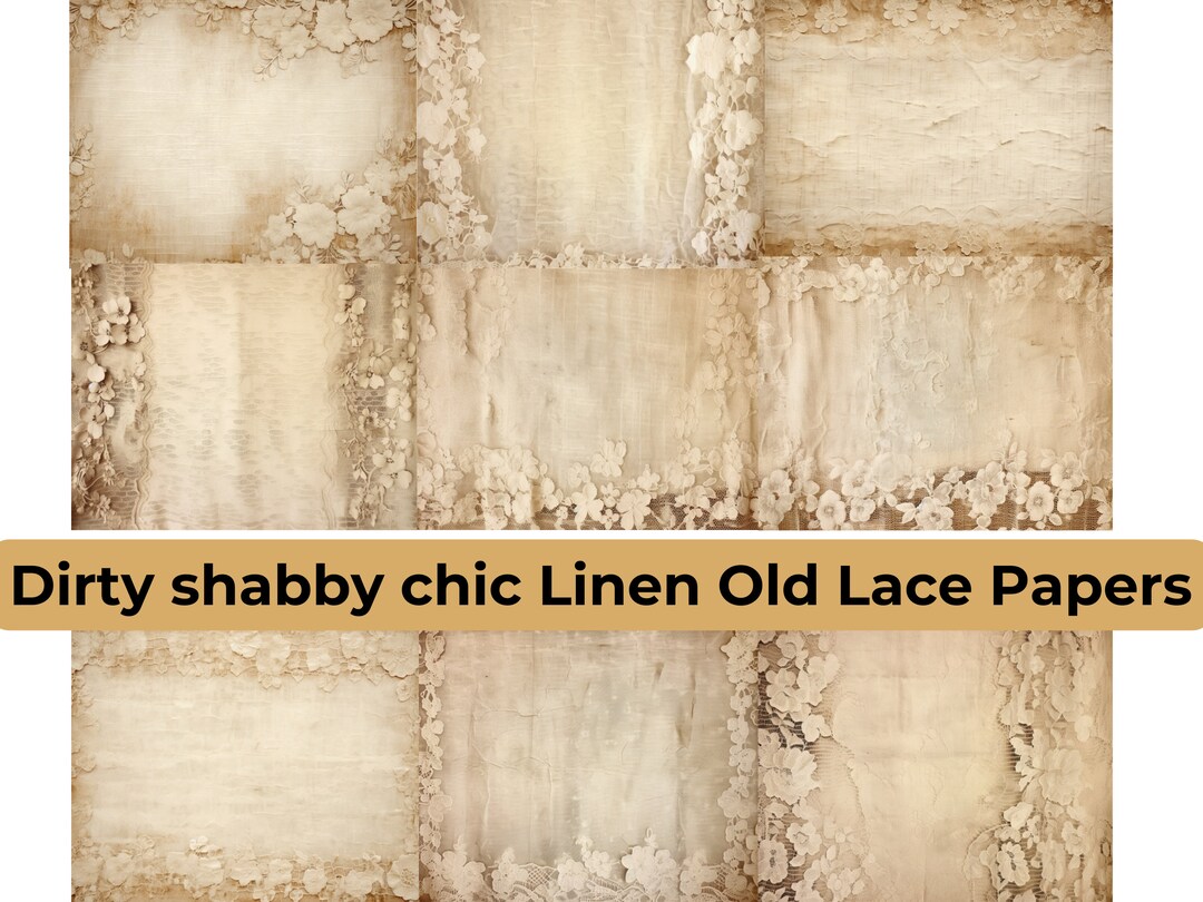 Soiled Vintage Linen Papers Dirty Old Lace Papers Printable Junk ...