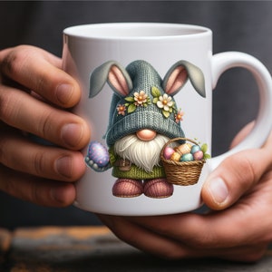 Easter Bunny Gnomes Watercolor Clipart: A Vibrant Addition to Your ...