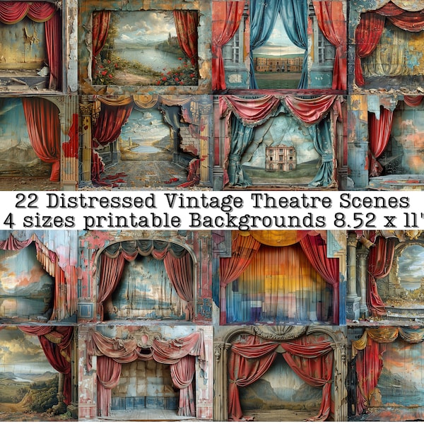 Theater Backdrop - Etsy