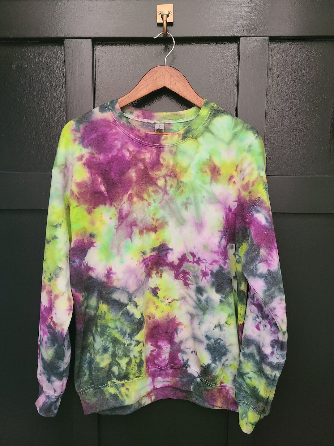 Rainbow Reverse Tie Dye Blank Sweatshirt/ Rainbow Tie Dye Sweatshirt/ Tie Dye Sweatshirt/ Ice ...