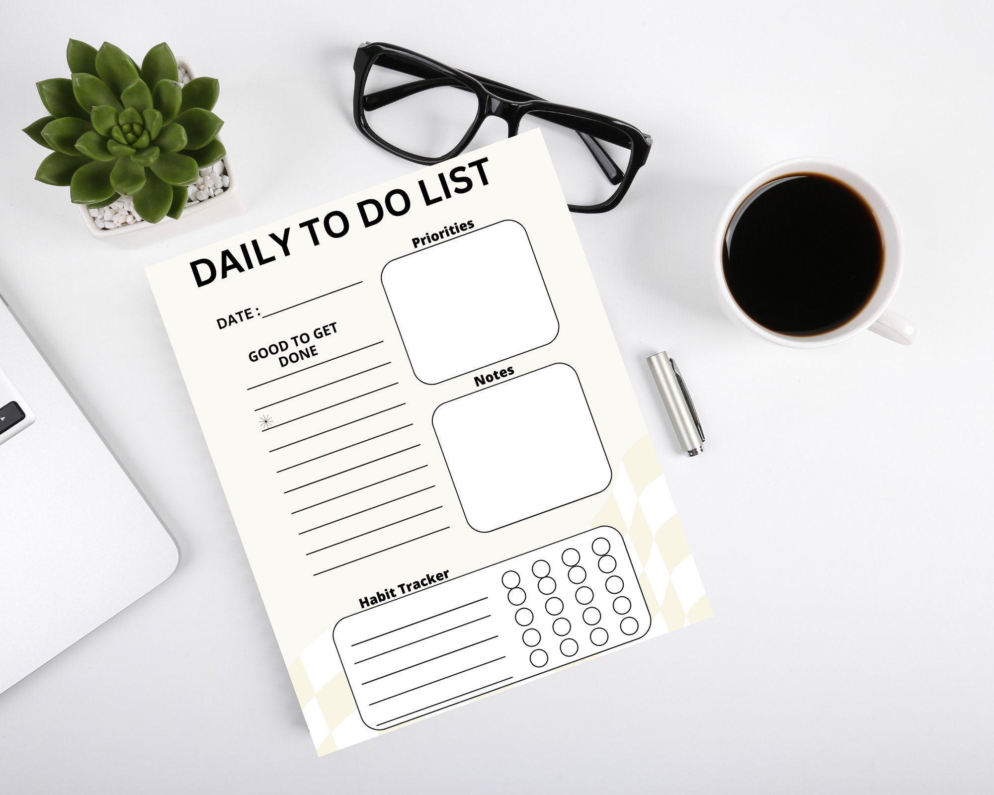 Printable Daily to Do List I Simple Tasks List Template I Productivity ...