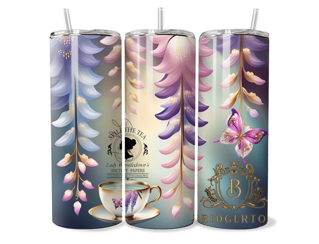 Gossip Lovers Lady Whistledown's Bridgertons Spill the Tea 20oz Tumbler - Etsy
