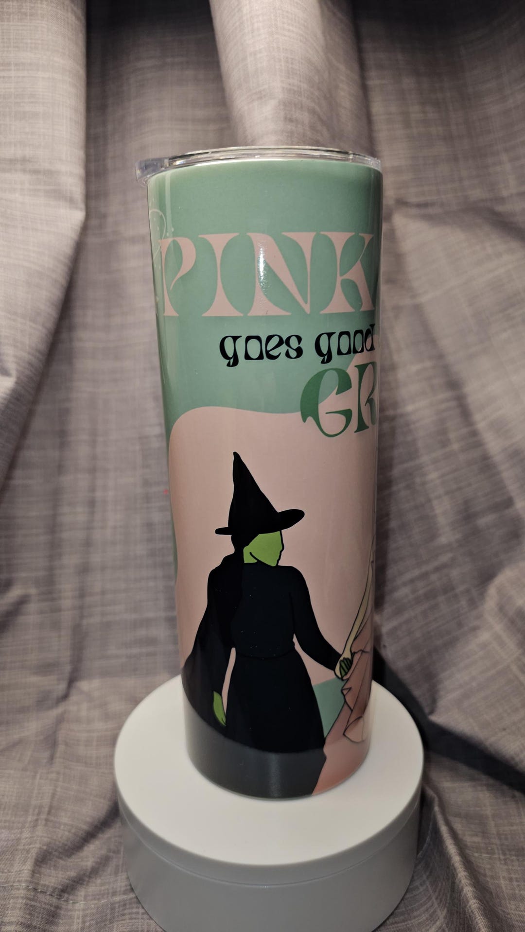 Pink Goes Good With Green Wicked Insulated Travel Tumbler Mug Cup - Etsy