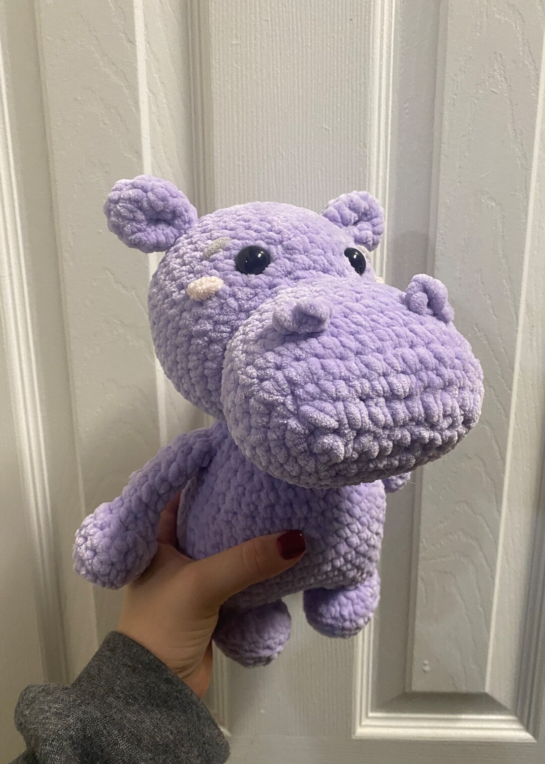 Hippopotamus Plushie Handmade Stuffie Crochet - Etsy