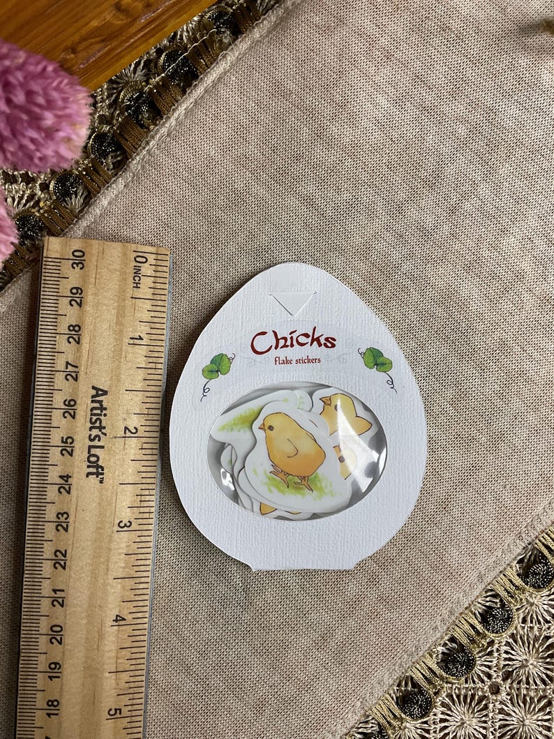 Kawaii Chick Sticker Pack: Vinyl Flake Stickers, Easter Gift - Etsy