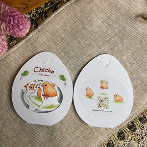 Kawaii Chick Sticker Pack: Vinyl Flake Stickers, Easter Gift - Etsy