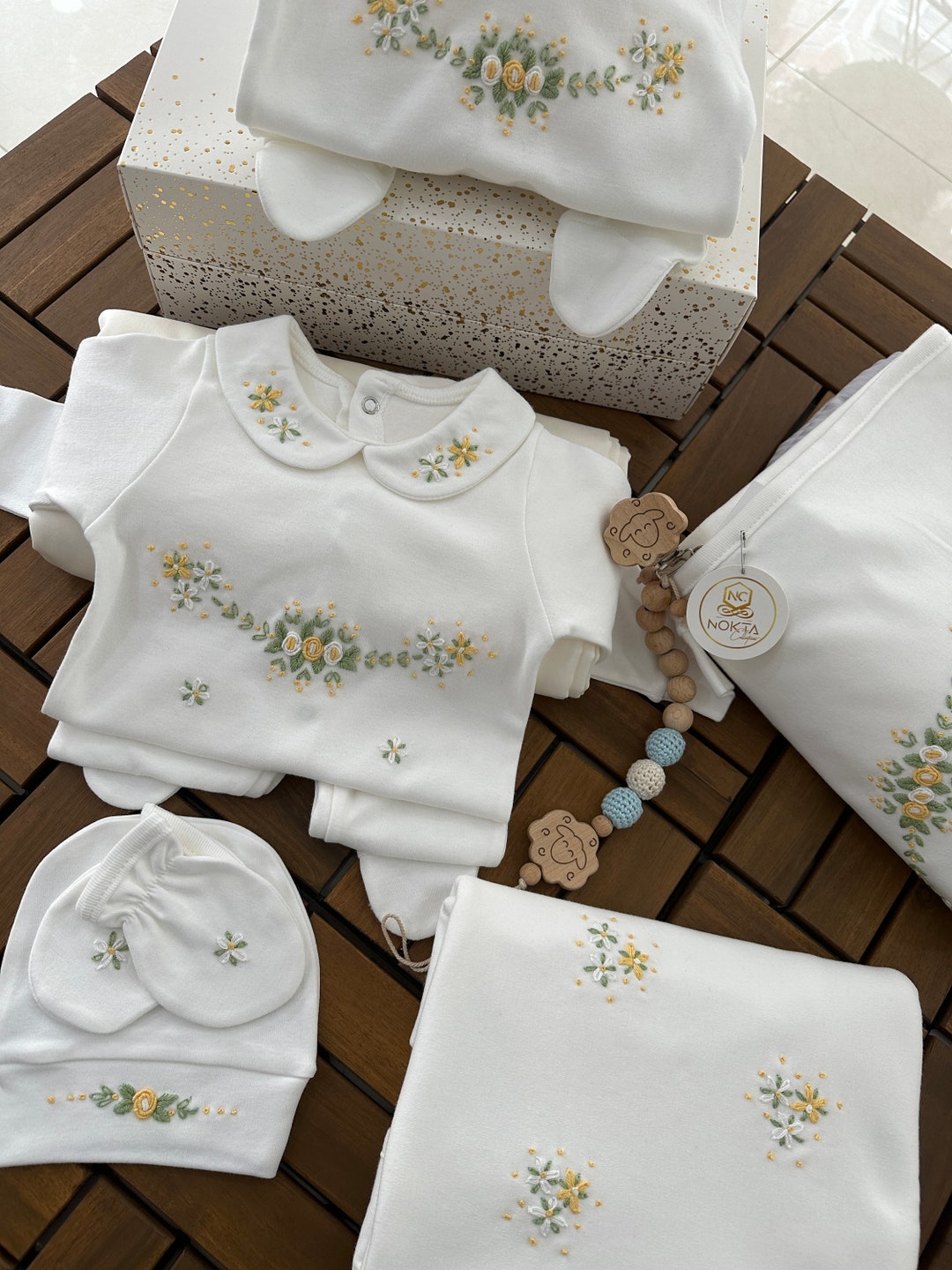 Embroideried Baby Clothing Set, Baby Newborn Clothing Set, Baby Coming ...