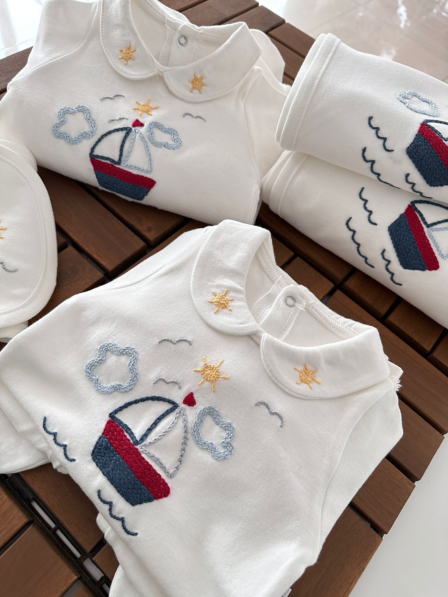 Embroideried Baby Clothing Set, Baby Newborn Clothing Set, Baby Coming ...
