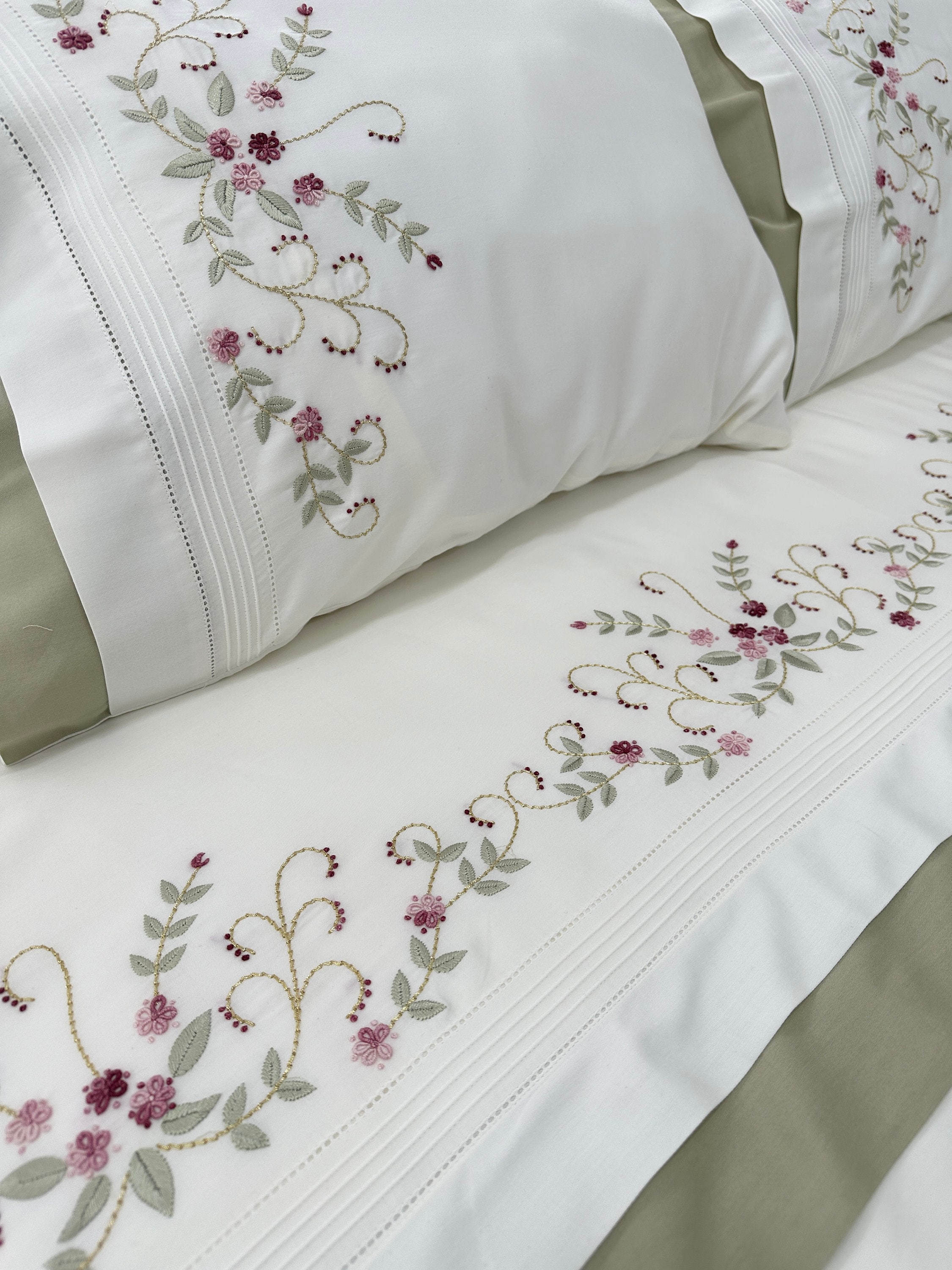 Embroidery Duvet Covers Queen Duvet Cover Bedding Set - Etsy