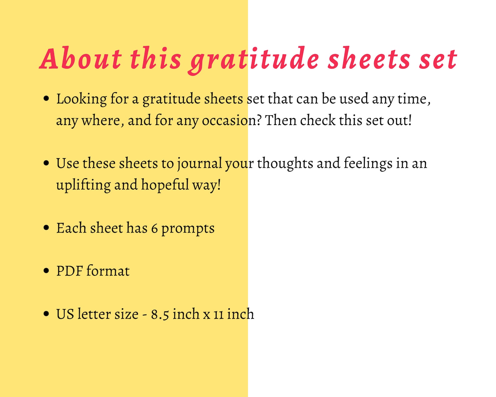 Printable Gratitude Sheet, Activity for Older Adults, Fun Reflection ...