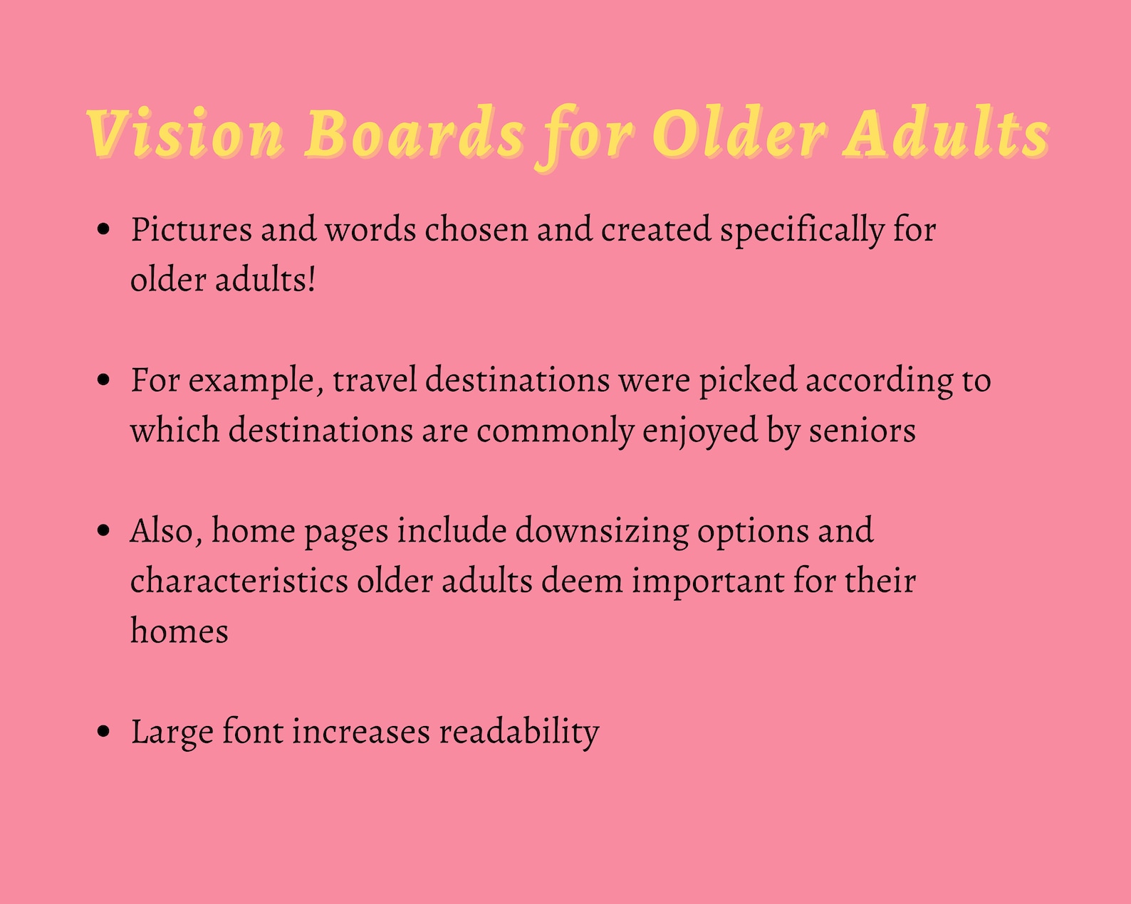 Older Adult Vision Board Template, Vision Board Images, Printable Words ...