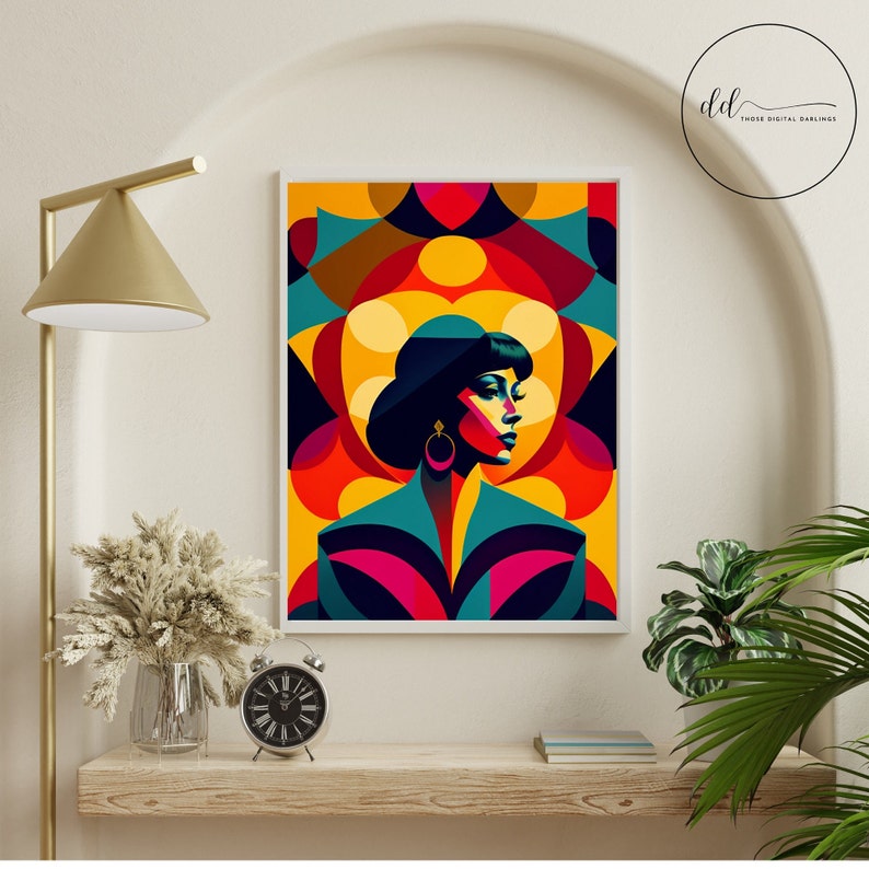 Mid Century Modern Wall Art Gallery Curated Set of 10 Maximalist ...