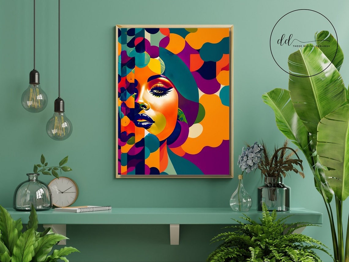 Mid Century Modern Wall Art Gallery Curated Set of 10 Maximalist ...