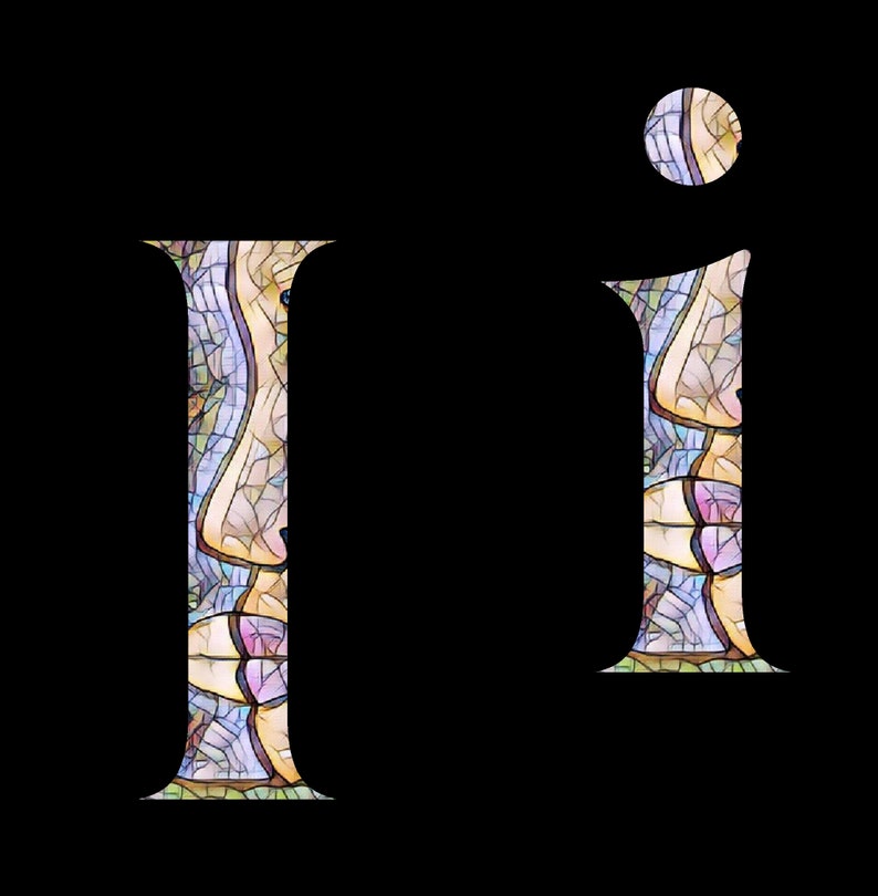 Printable Textured Mosaic Picasso Inspired Boho Alphabet Numbers | 62 ...