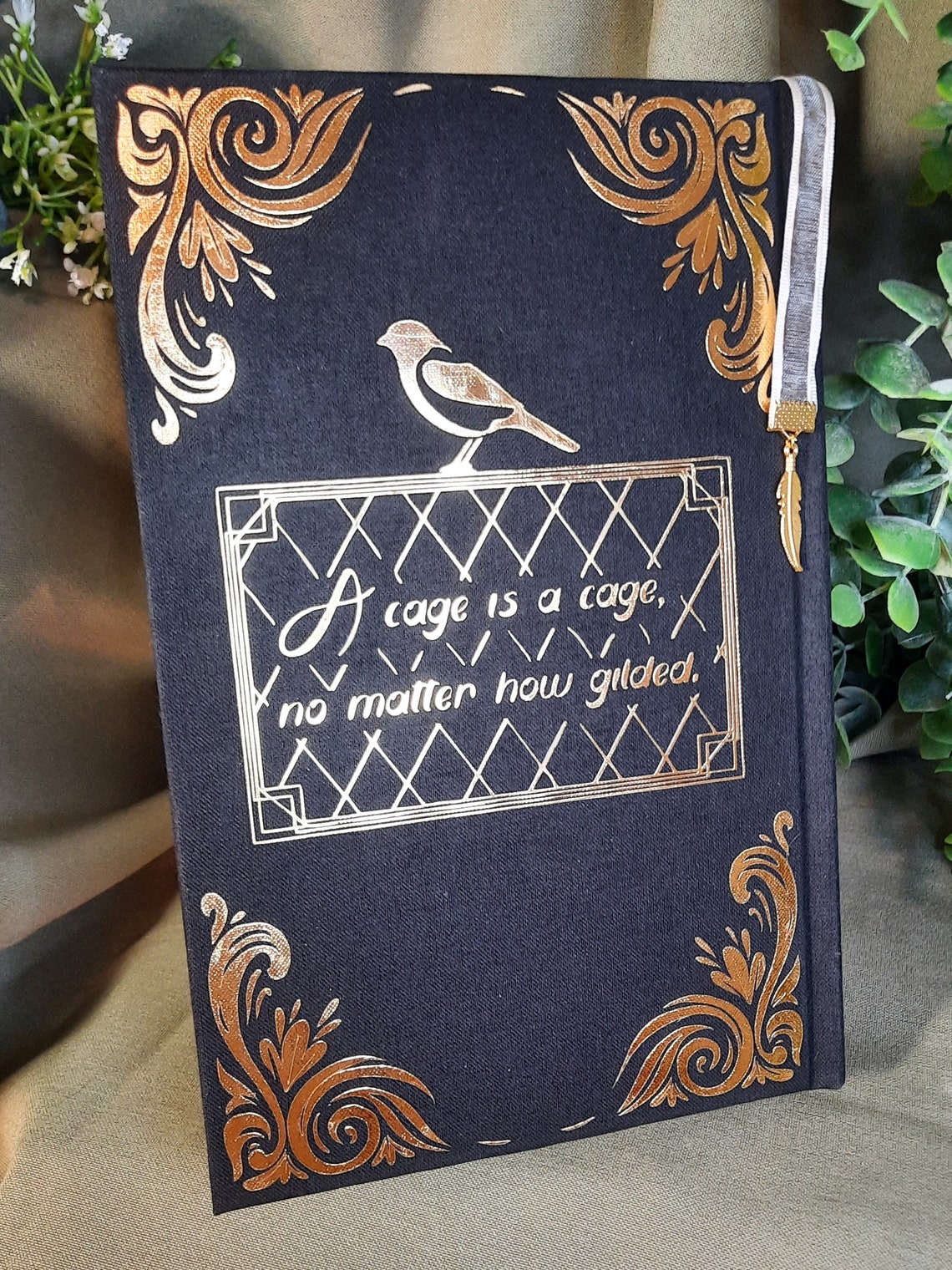 Gild Plated Prisoner Raven Kennedy Rebound Book, Hand Made Custom ...