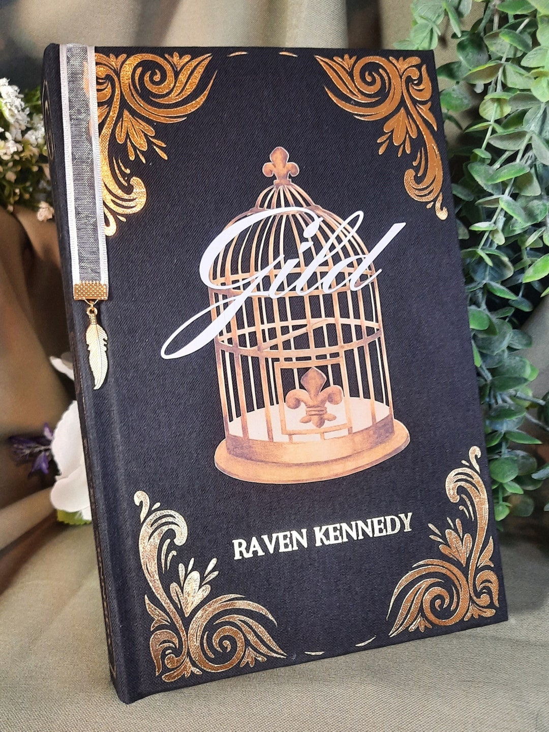 Gild Plated Prisoner Raven Kennedy Rebound Book, Hand Made Custom ...
