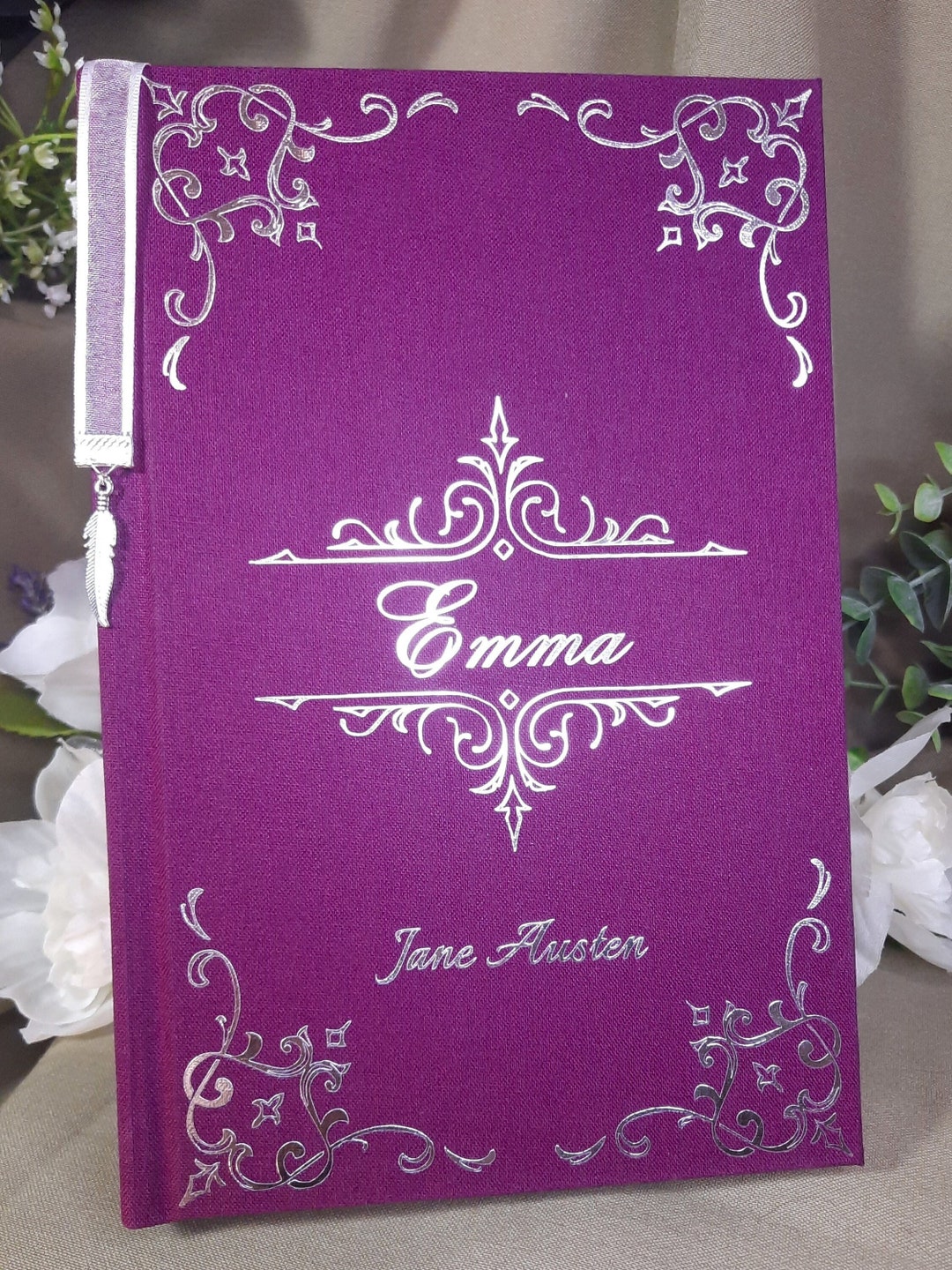Emma Jane Austen Rebound Book, Hand Made Custom Rebind, Cloth Hardcover ...