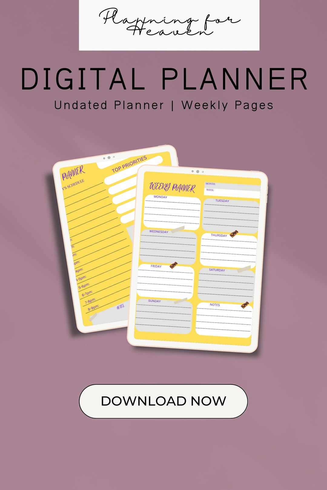 Bundle: Daily and Weekly Planners - Etsy