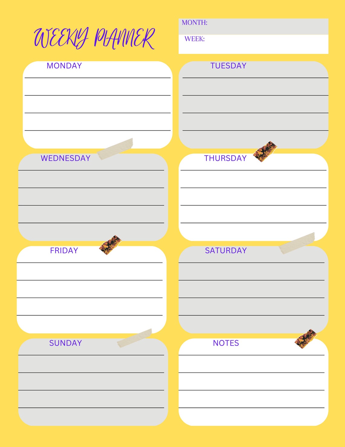 Bundle: Daily and Weekly Planners - Etsy