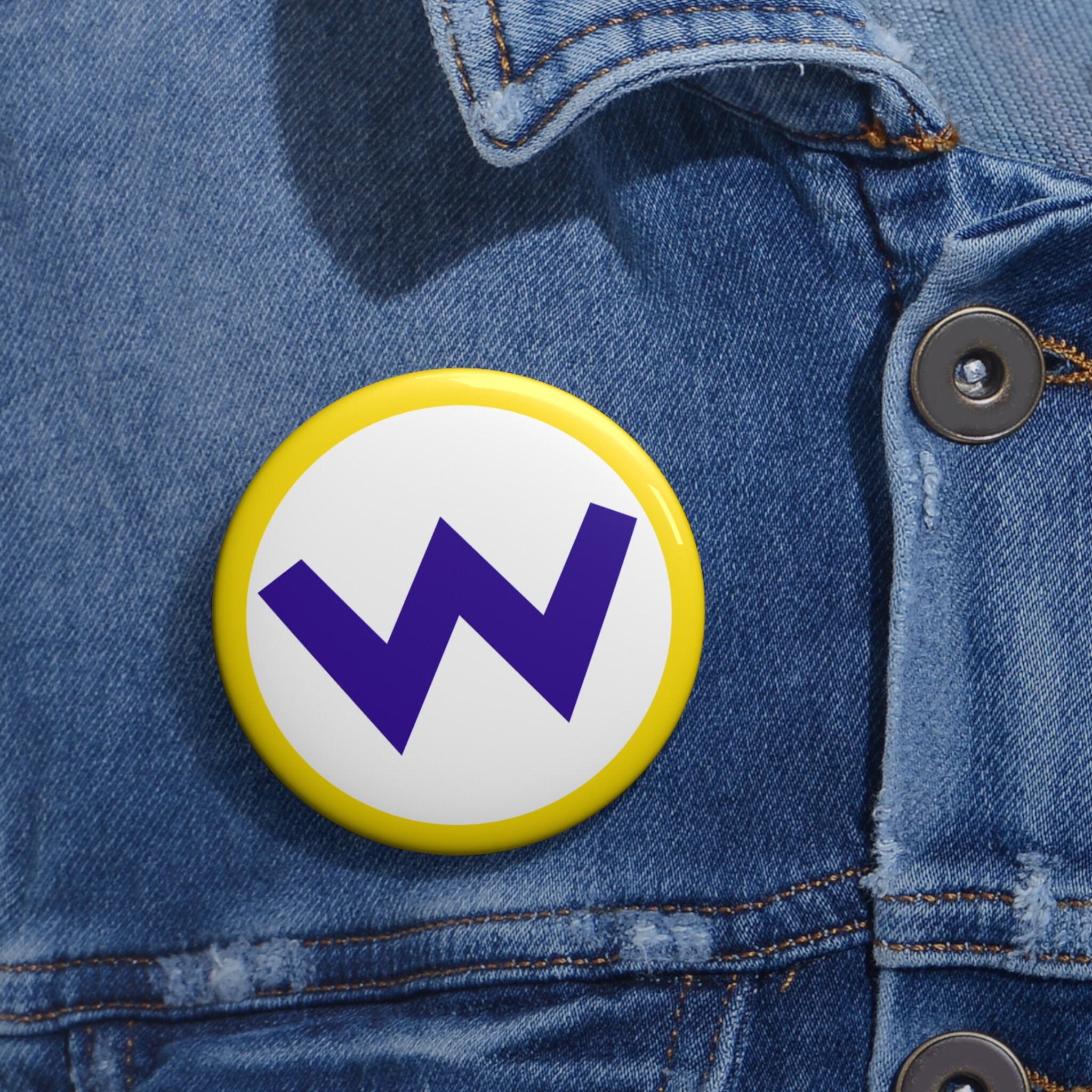 Wario Button, Gamer Pin, Backpack Decoration, Super Mario Theme Badge ...