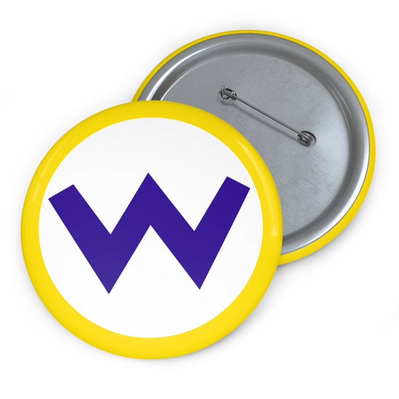 Wario Button, Gamer Pin, Backpack Decoration, Super Mario Theme Badge ...