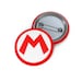 Mario Button, Gamer Pin, Backpack Decoration, Mario Theme Badge ...