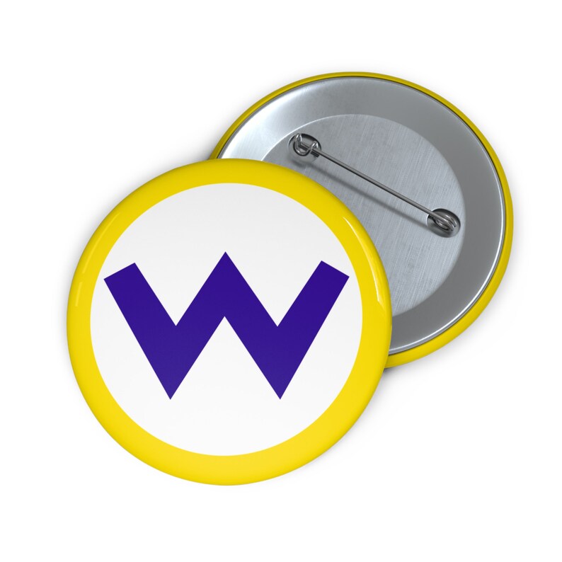 Wario Button, Gamer Pin, Backpack Decoration, Super Mario Theme Badge ...