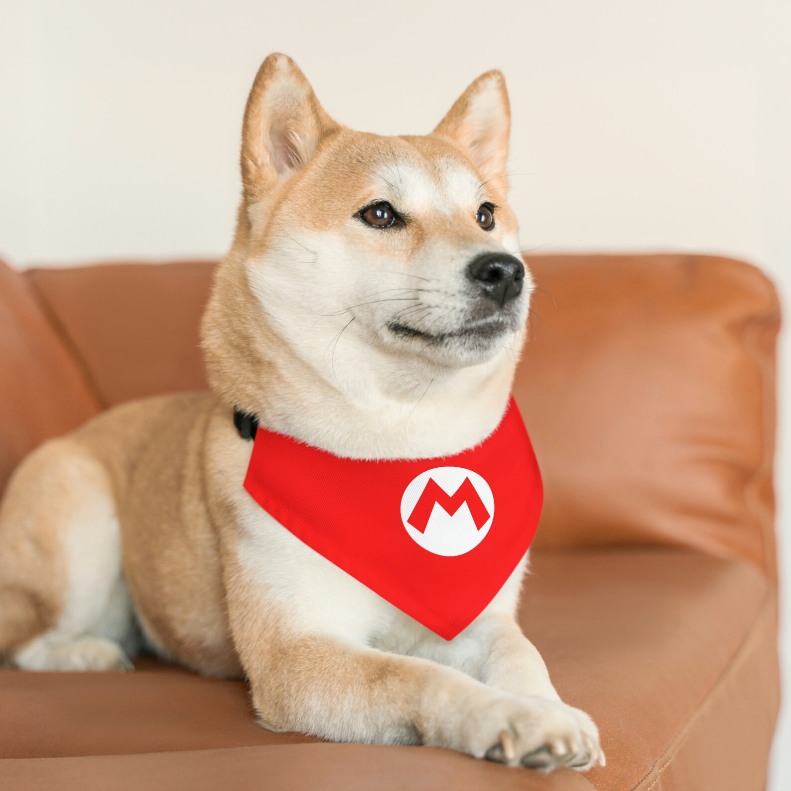 Mario Pet Bandana Collar With Clip - Dog Collar - Scarf - Nintendo ...