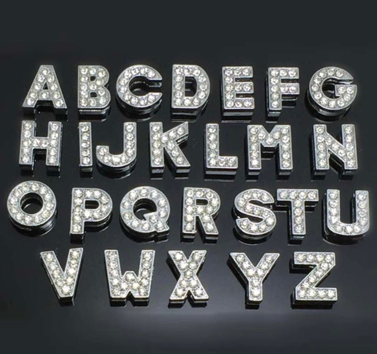 Personalized Vegan Leather Collar With Silver Rhinestone Letters, Dog ...