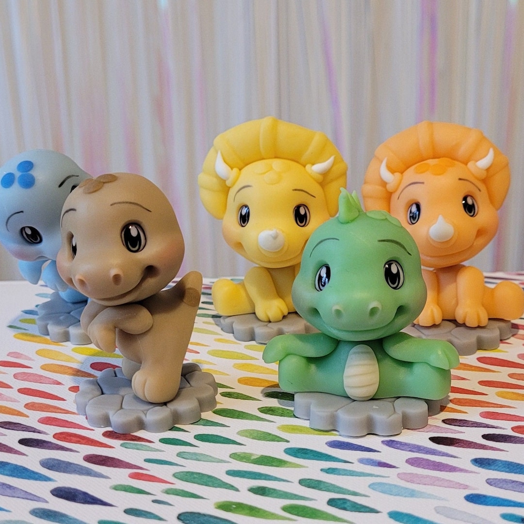Cold Porcelain Dinosaur Cake Topper | Baby Dino Nursery Decor - Etsy