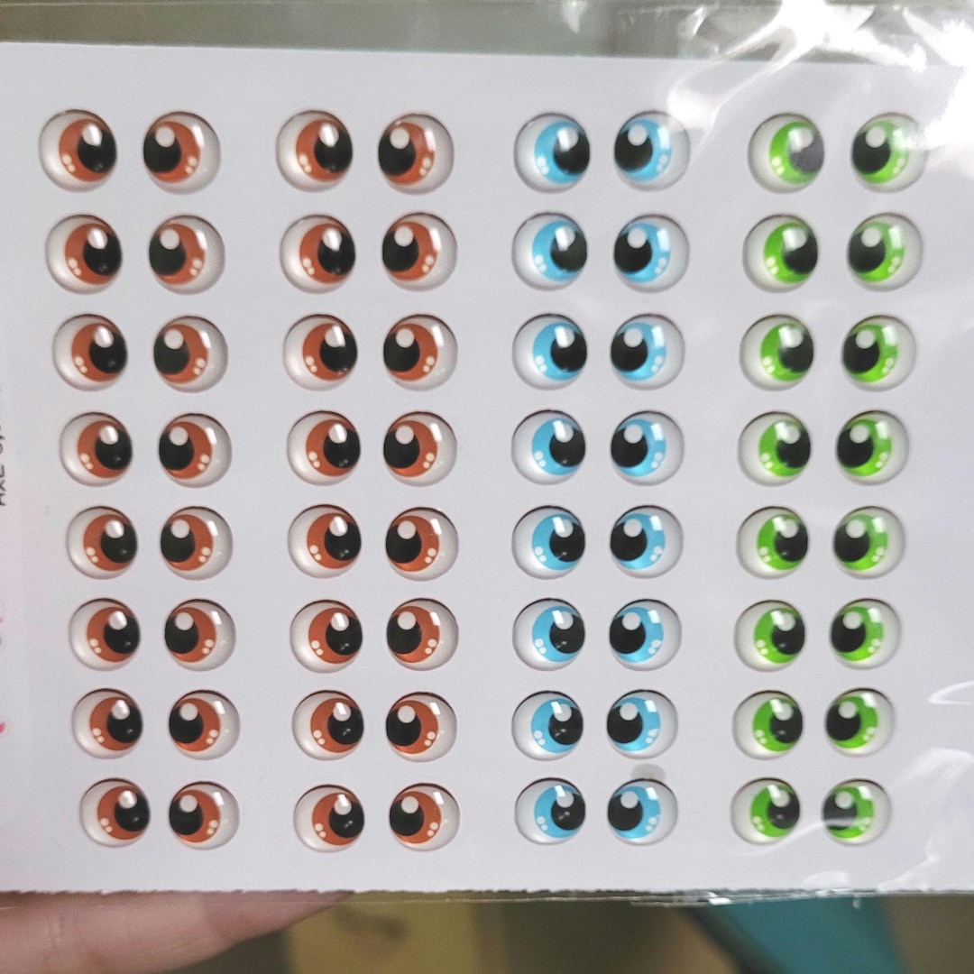 Clay Doll Resin Eyes - Eyes for Dolls - Mix 3 Colors - Clay Doll DIY ...