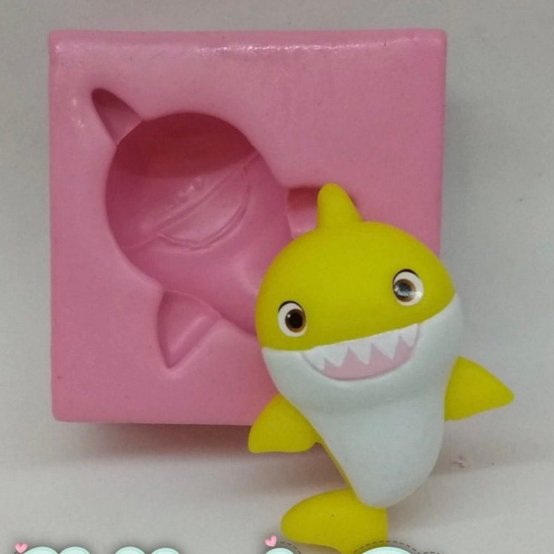 Shark Baby Silicone Mould - Cold Porcelain - Polymer Clay - Etsy